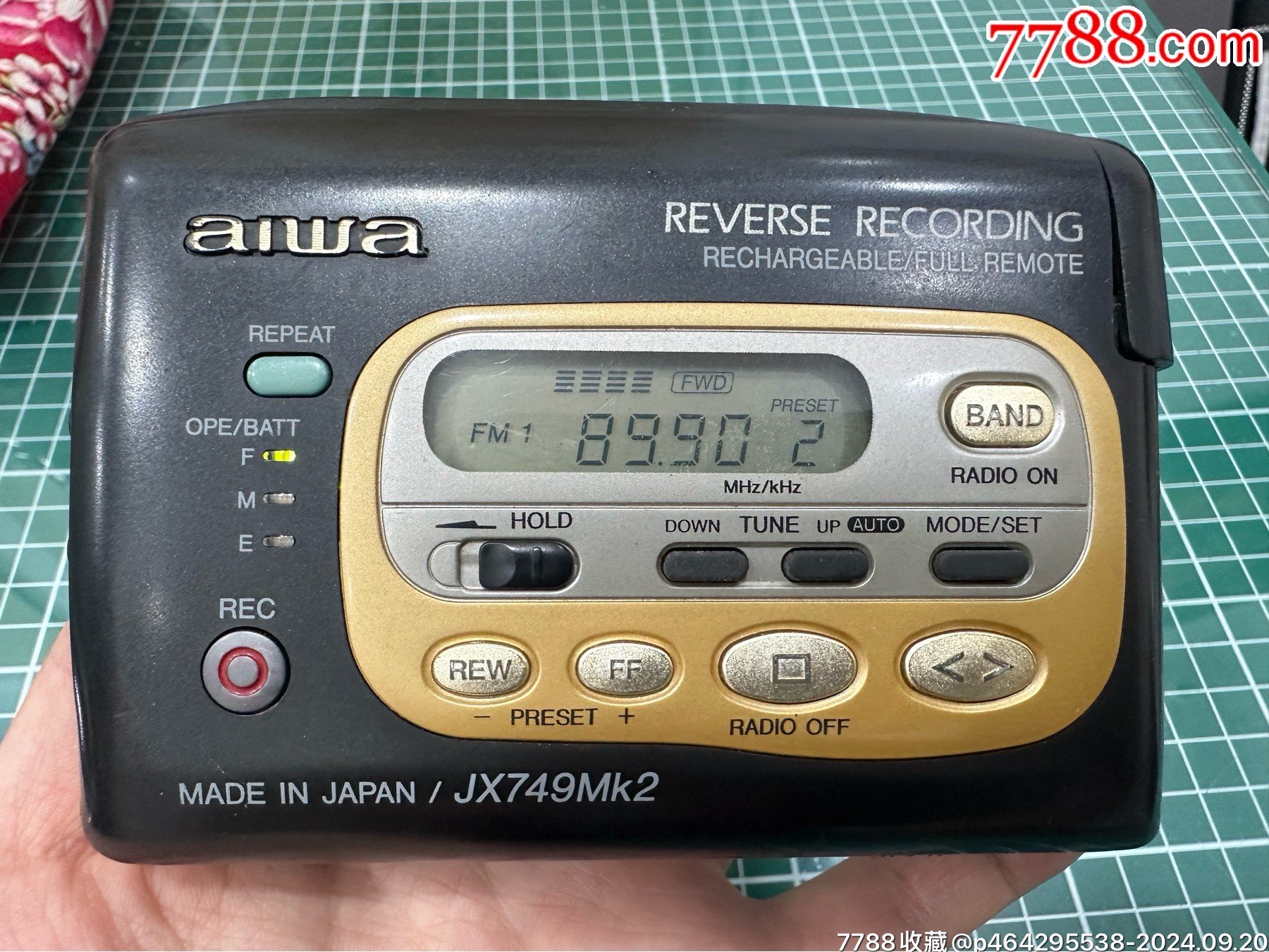 aiwa爱华JX749MK2随身听日产-价格:50元-au39041009-随身听/mp3 -加价-7788收藏__收藏热线