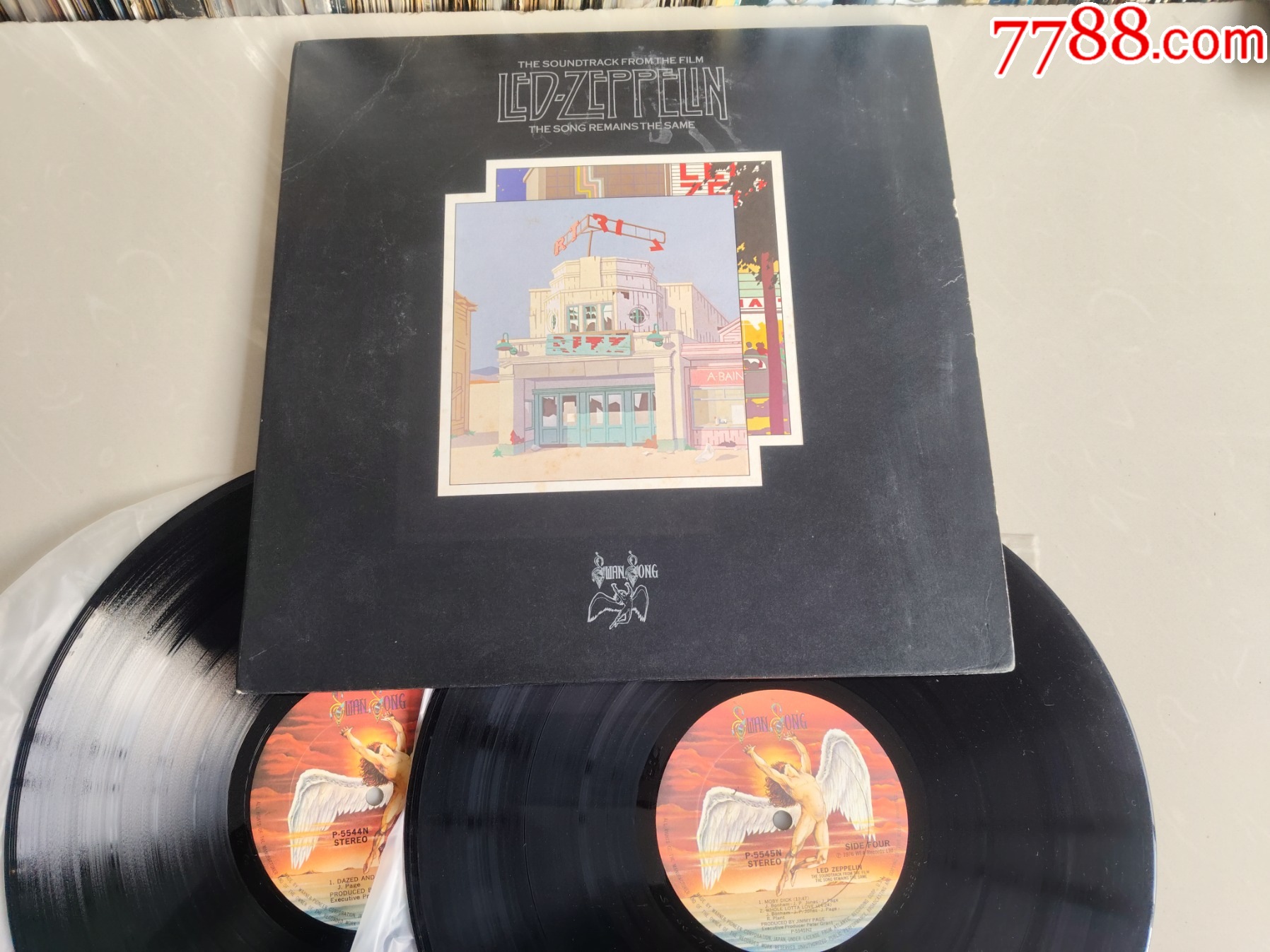英国摇滚乐队齐柏林飞船LedZeppelin黑胶唱片2LP__【7788收藏__收藏热线】