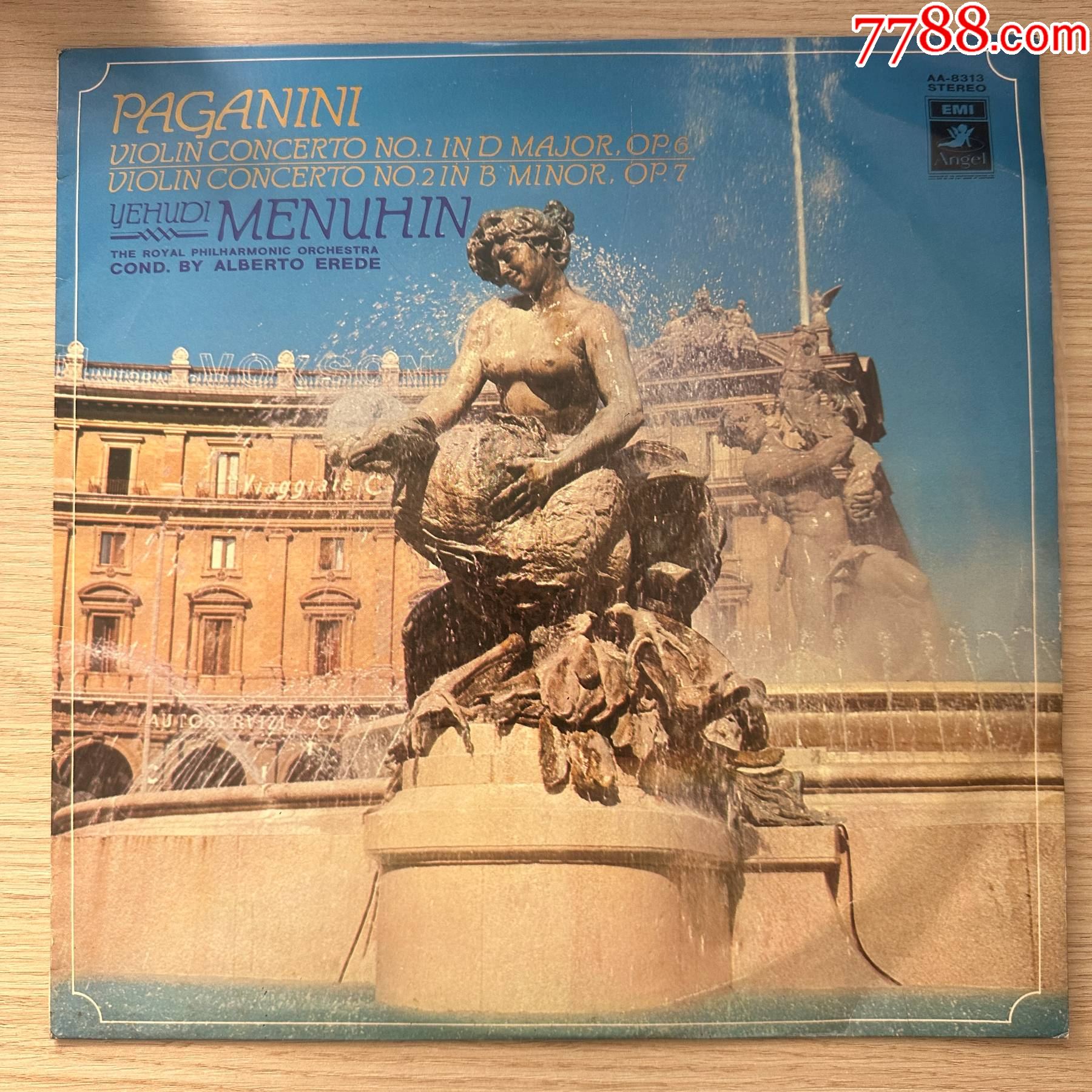 帕格尼尼-小提琴协奏曲-梅纽因-12寸黑胶LP-A82__【7788收藏__收藏热线】