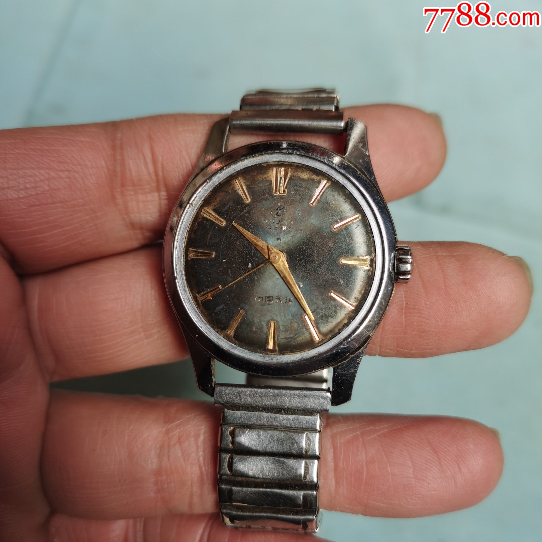 天津老“五一”ST—2A（黑盘）_手表/腕表_身在林泉【7788收藏__收藏热线】