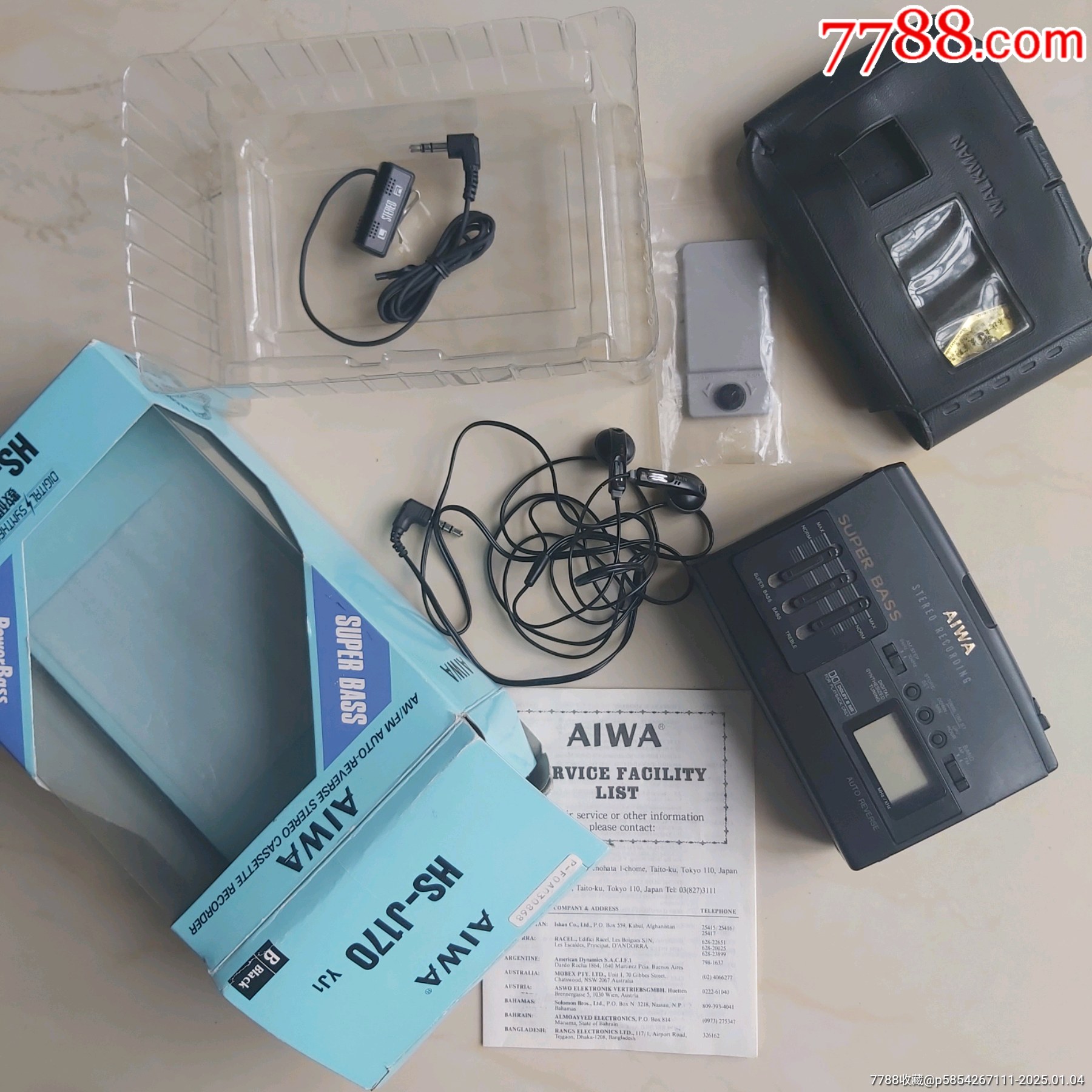 AIWA磁带机随身听-价格:456元-au40098473-随身听/mp3 -加价-7788收藏__收藏热线