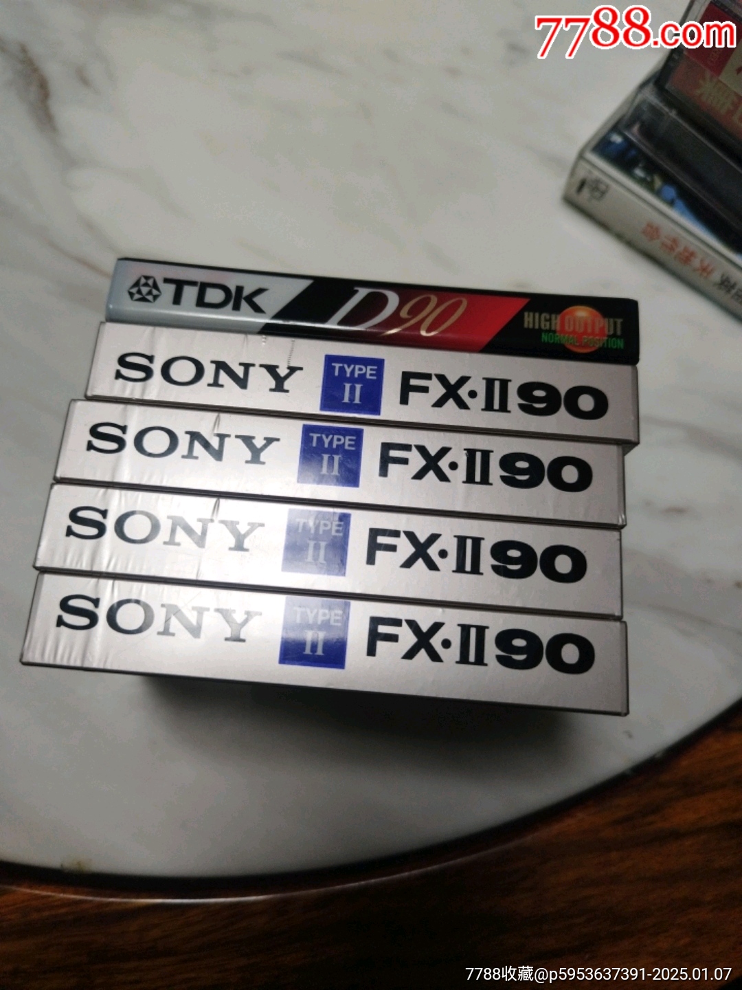 SONY空白磁带4盘，TDK空白磁带1盘（未拆）_磁带/卡带_久如恒【7788收藏__收藏热线】