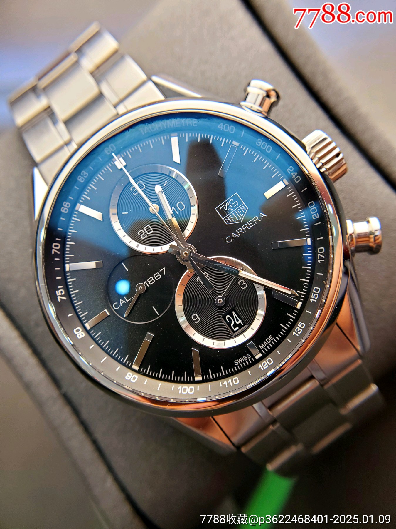 【今时中古】泰格豪雅1887tagheuer卡莱拉男士机械计时腕表手表男表_手表/腕表_只爱花香不爱花【7788收藏__收藏热线】