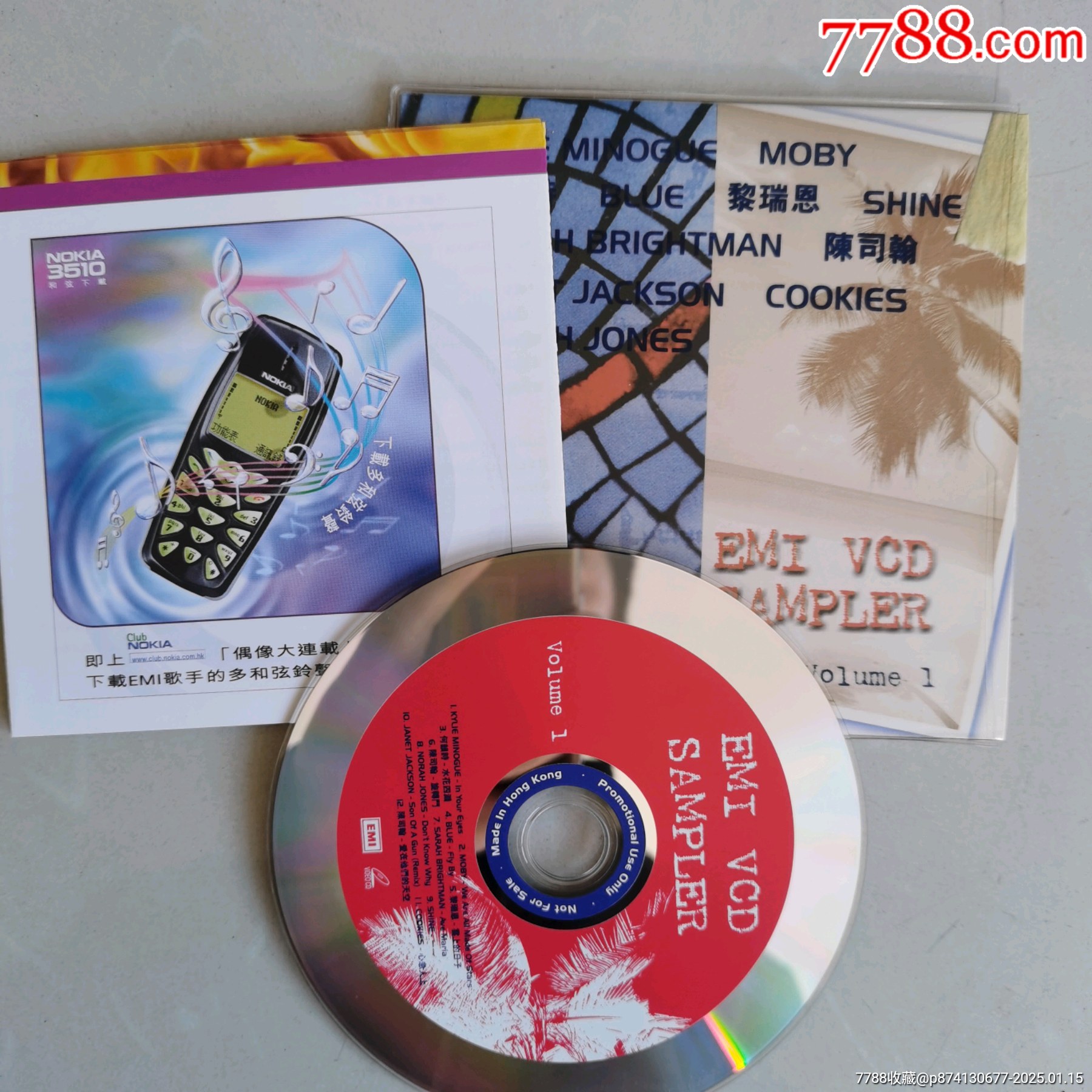 诺基亚宣传版原版VCD-价格:6元-au40185928-音乐CD -加价-7788收藏__收藏热线