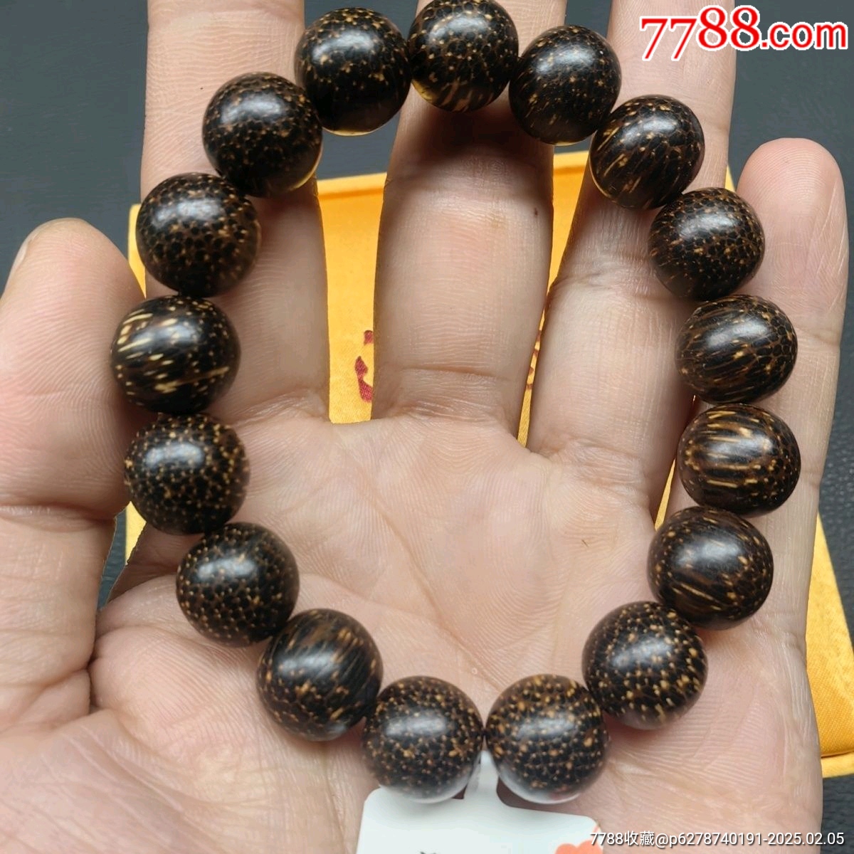 B3沉水级海南天然金星14mm_沉香木手串_十三博古坊【7788收藏__收藏热线】