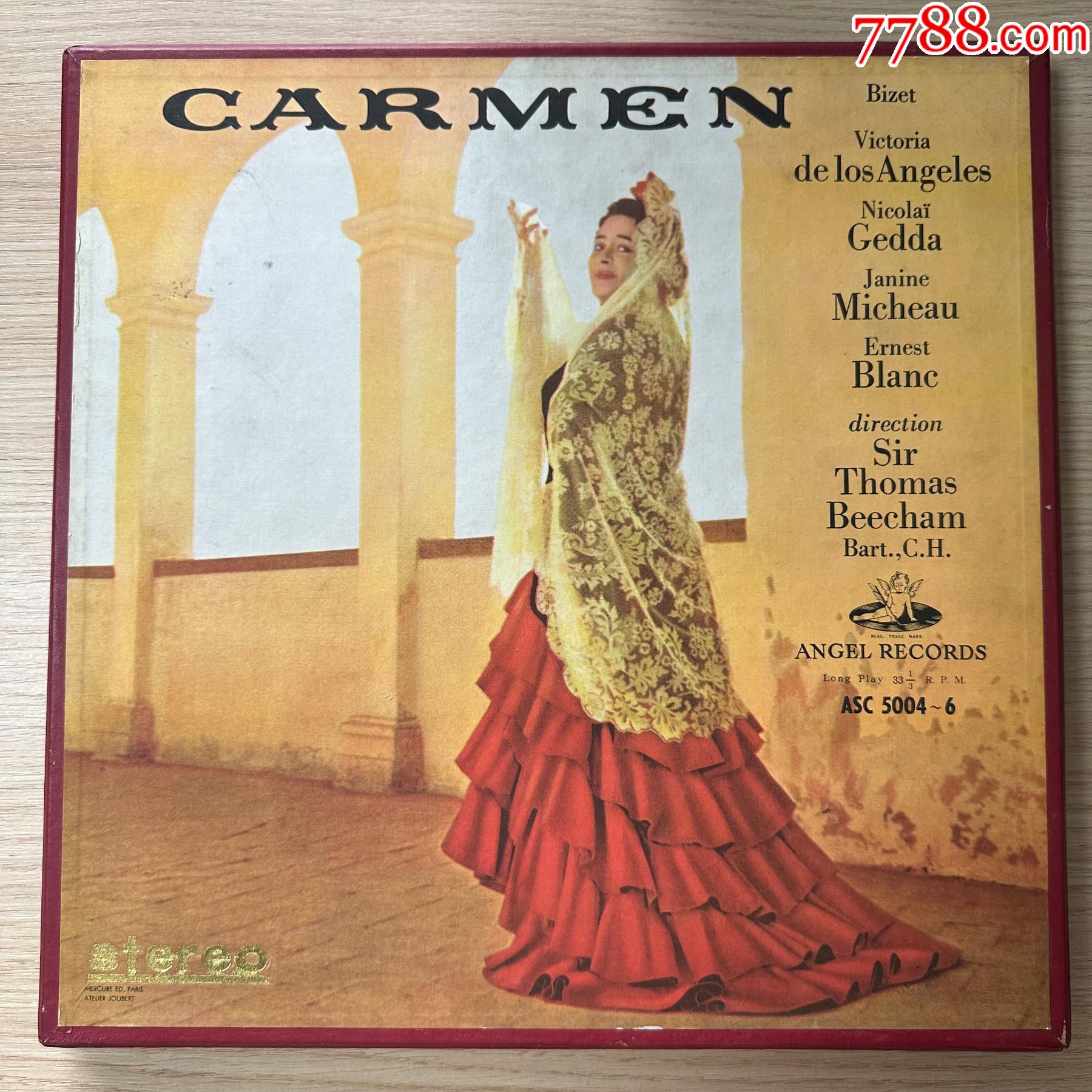 比才-卡门-安洁莱斯-吉达-比彻姆-12寸红胶3LP-A80__【7788收藏__收藏热线】