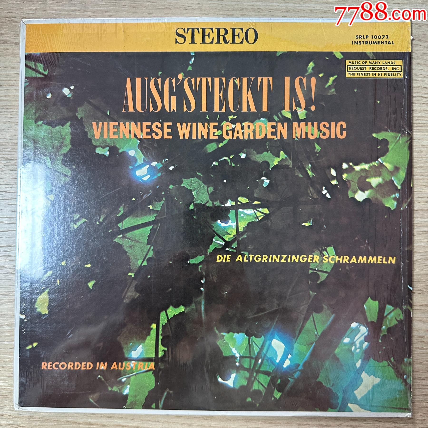 维也纳葡萄酒园音乐-12寸黑胶LP-A88_外语唱片/胶片_碟行音像制品店【7788收藏__收藏热线】