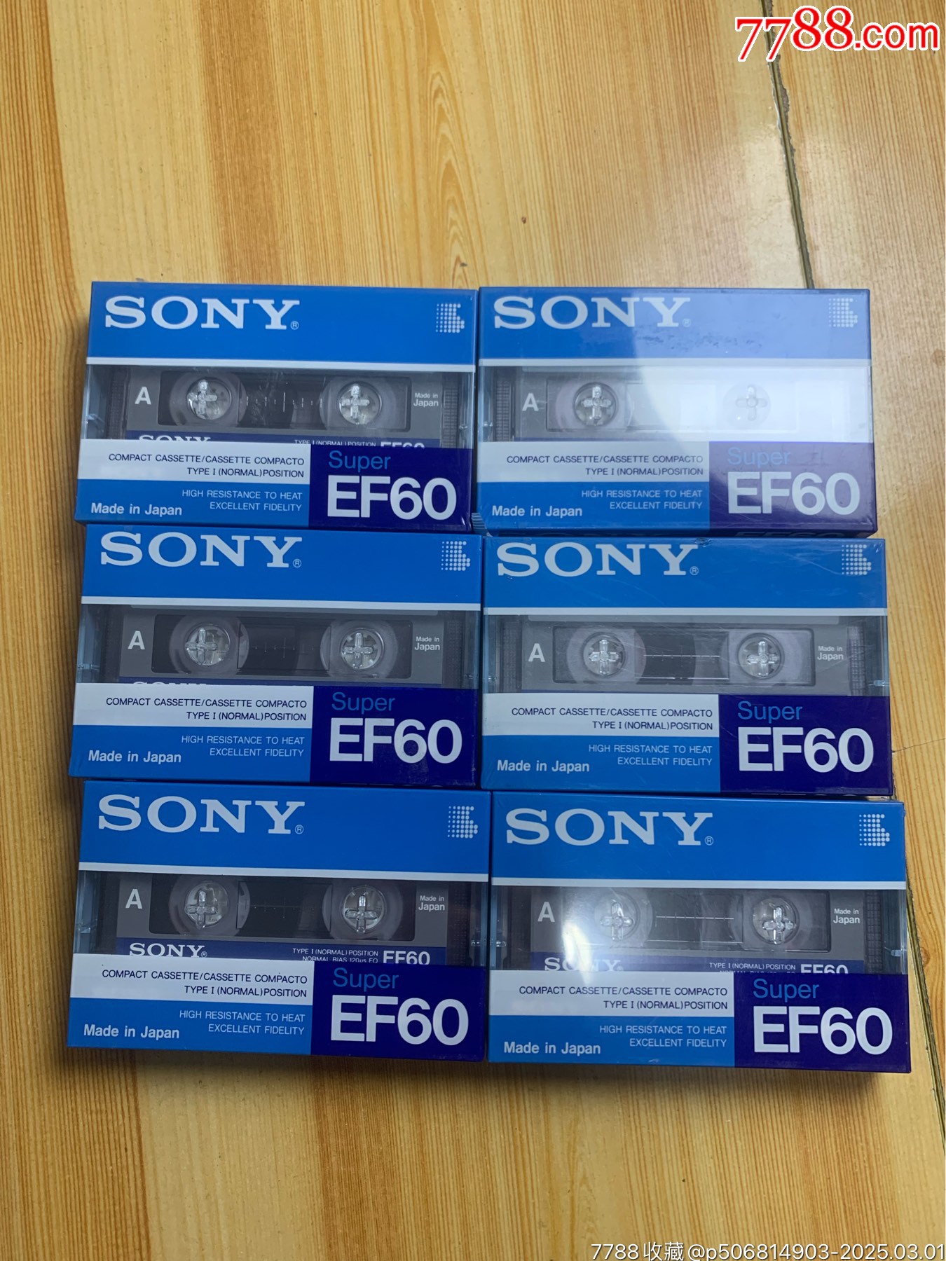 SONY-EF60-价格:58.0000元-au40516757-磁带/卡带 -加价-7788收藏__收藏热线
