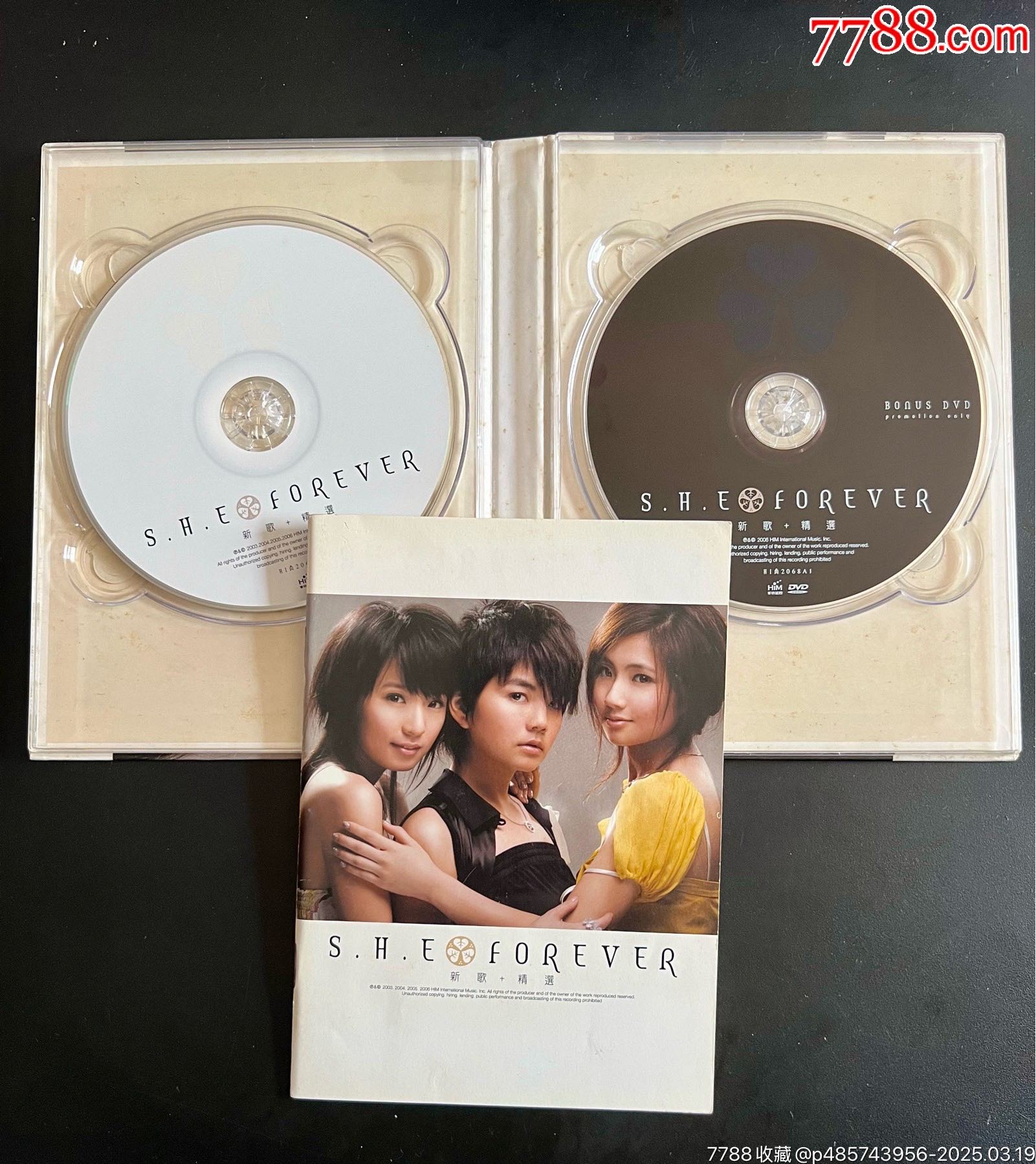 SHE，forever新歌+精选，台精装版CD+DVD，盘面干净有些细痕-价格:100.0000元-au40707806-音乐CD -加价 ...