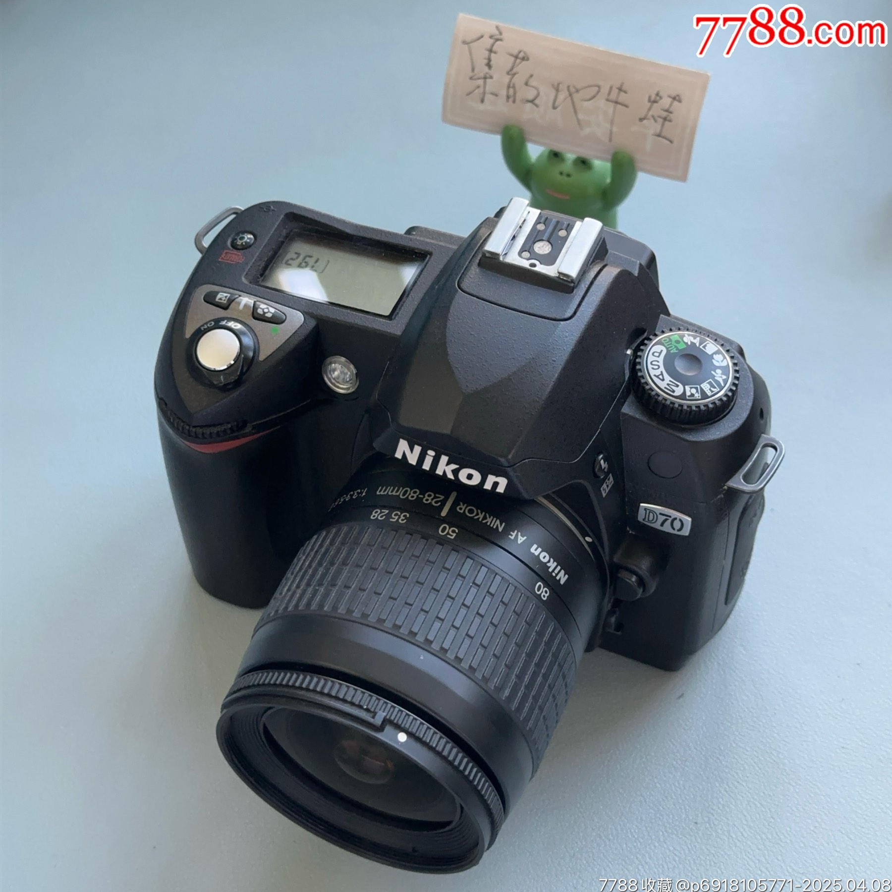 尼康D70数码ccd单反相机带28-80MM小土狗镜头套机-价格:405.0000元-au40916272-单反相机 -加价-7788收藏__收藏热线
