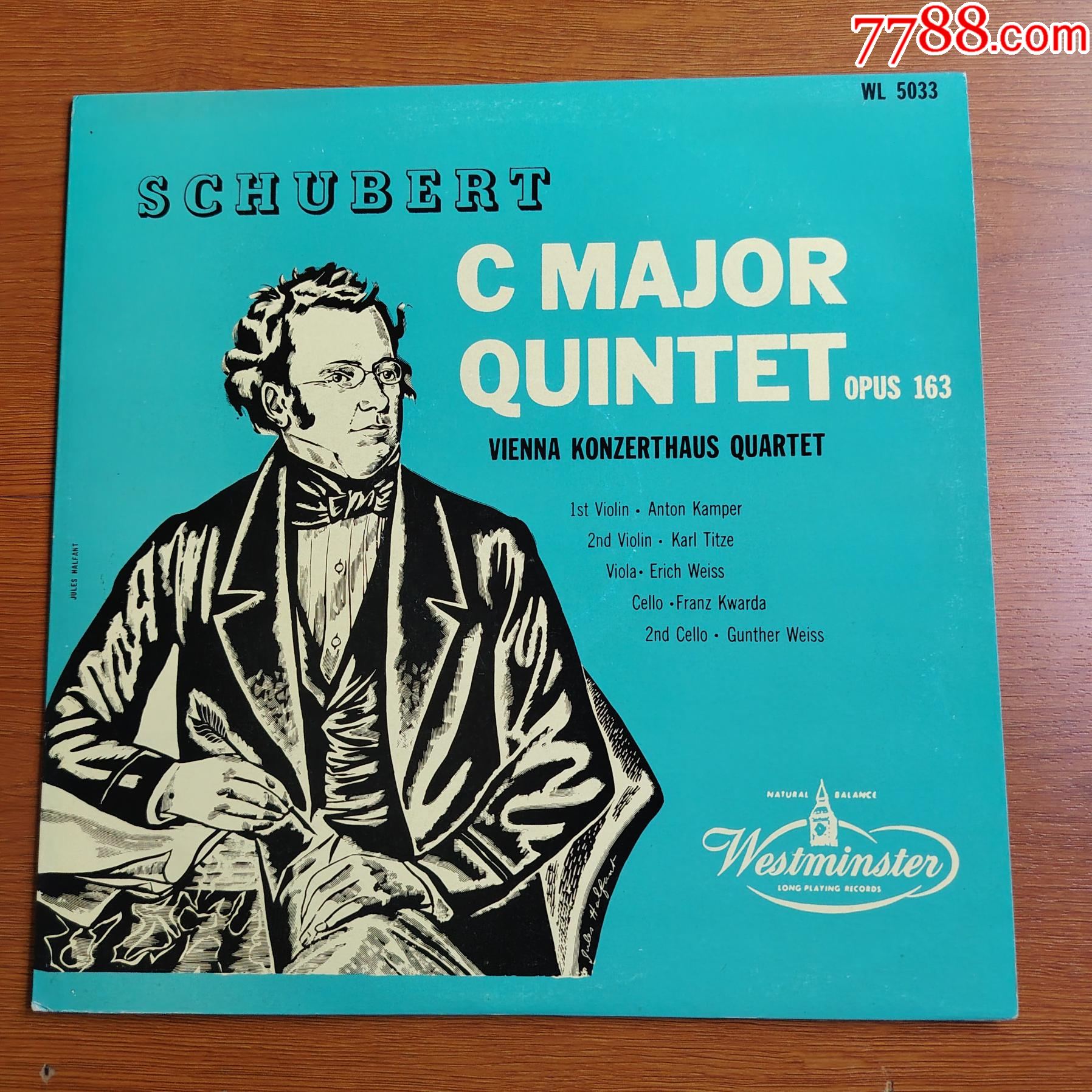 舒伯特C大调五重奏-维也纳音乐厅四重奏-12寸-LP黑胶-A43_海外唱片/胶片_图片价格_收藏鉴定_7788钱币网